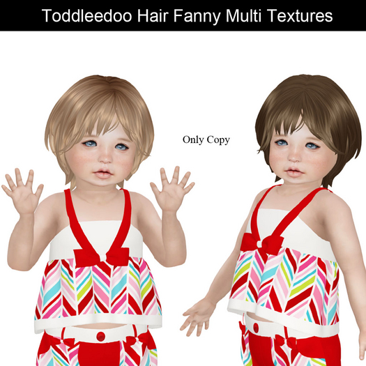 Second Life Marketplace - Toddleedoo Hair Fanny Multi Textures